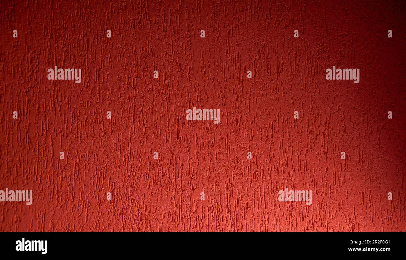 Brick Cement Wall Background With Deep Red Paint Texture Stock Photo ...