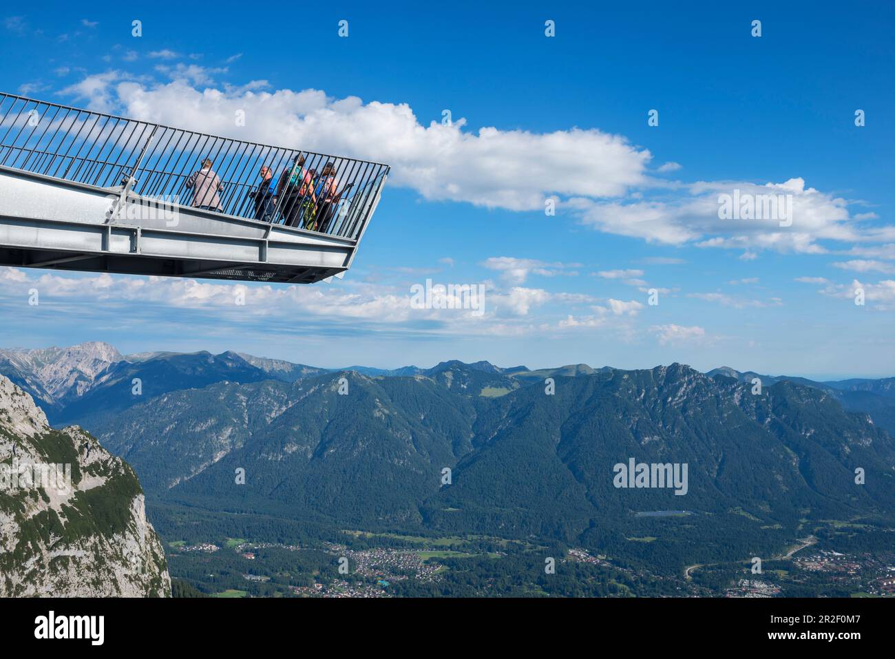 Viewing platform Alpspitzbahn, Garmisch-Partenkirchen, Werdenfelser ...