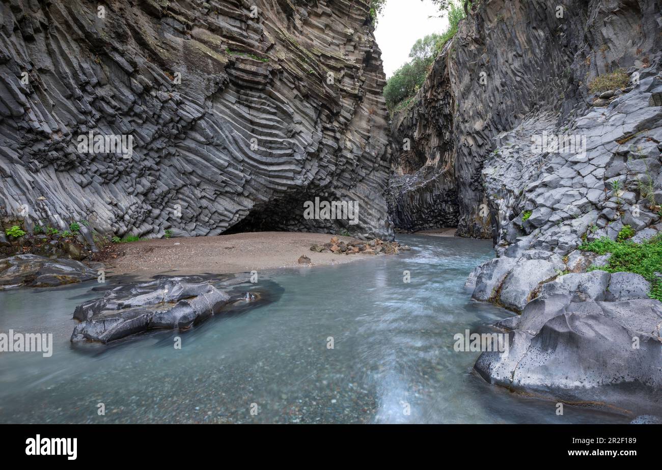 Alcantara Gorge Sicily Map Images River Trekking In The Alcantara
