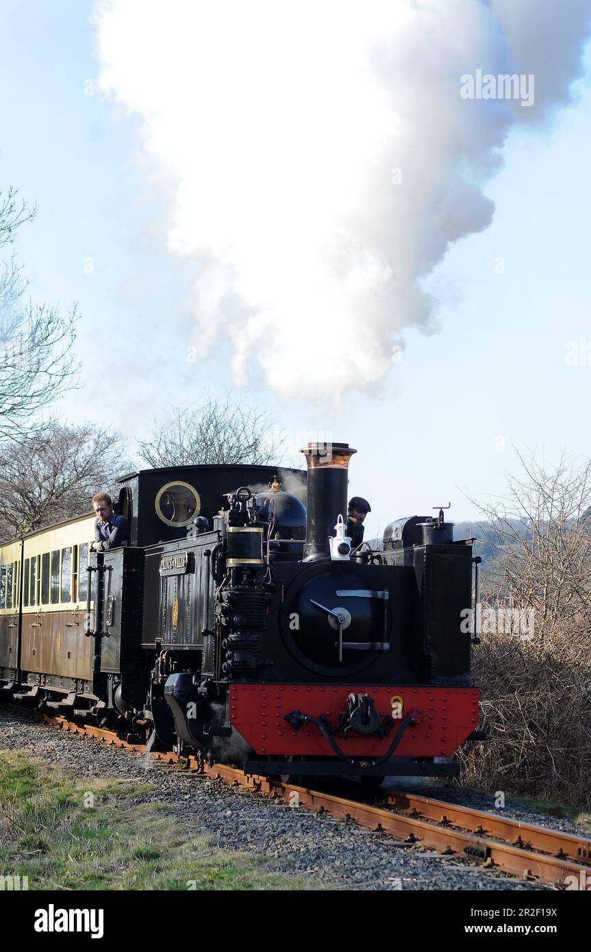 "Prince of Wales" at Llanbadarn Fawr with a mixed train Stock Photo - Alamy