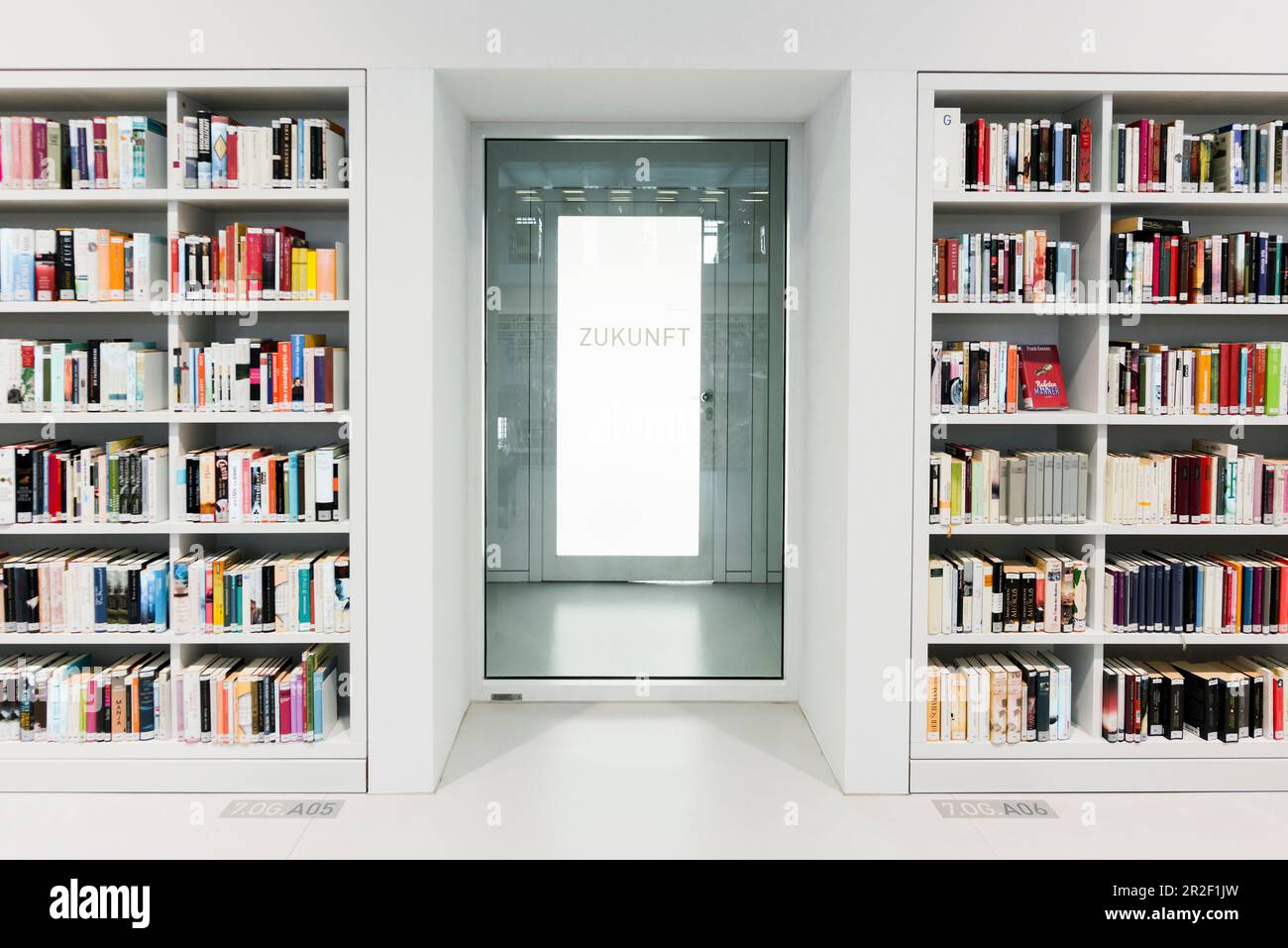 City library, interior view, architect Eun Young Yi, Stuttgart, Baden ...