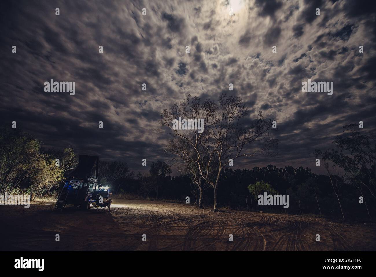 Full moon night over the outback in the Kimberley Region, Western ...