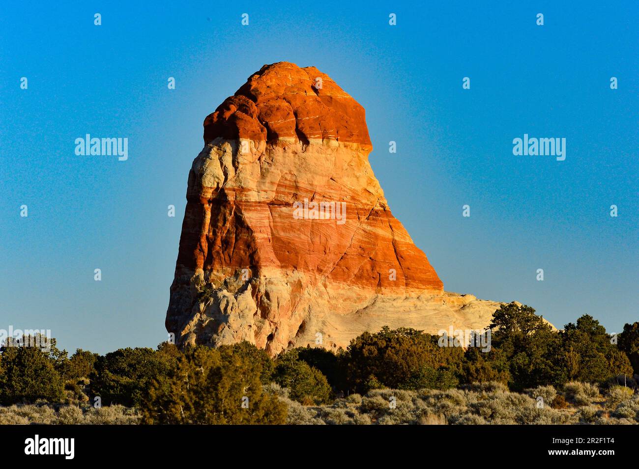 Striking, multi-colored rocks in the vastness of Red Rock State Park ...