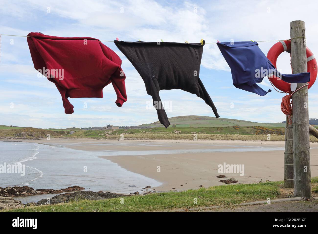Sandend fishing village, Murray Coast, Aberdeenshire Stock Photo - Alamy