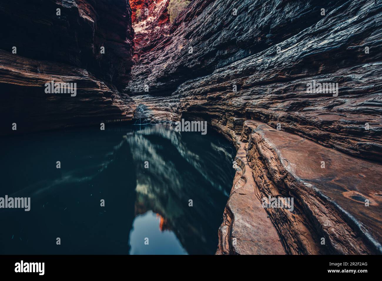 Kermit's pool in the Hancock Gorge in Karijini National Park in Western ...