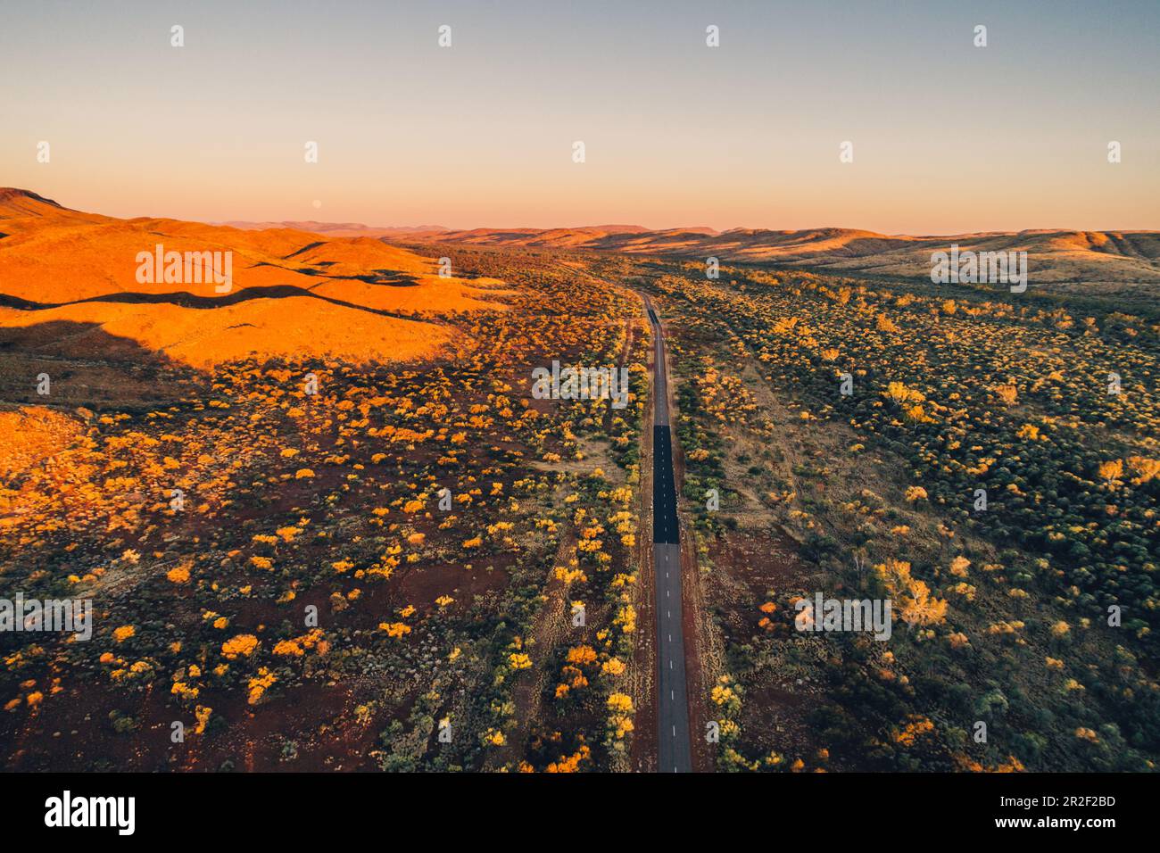 Road in the Pilbara in Western Australia, Australia, Oceania Stock ...