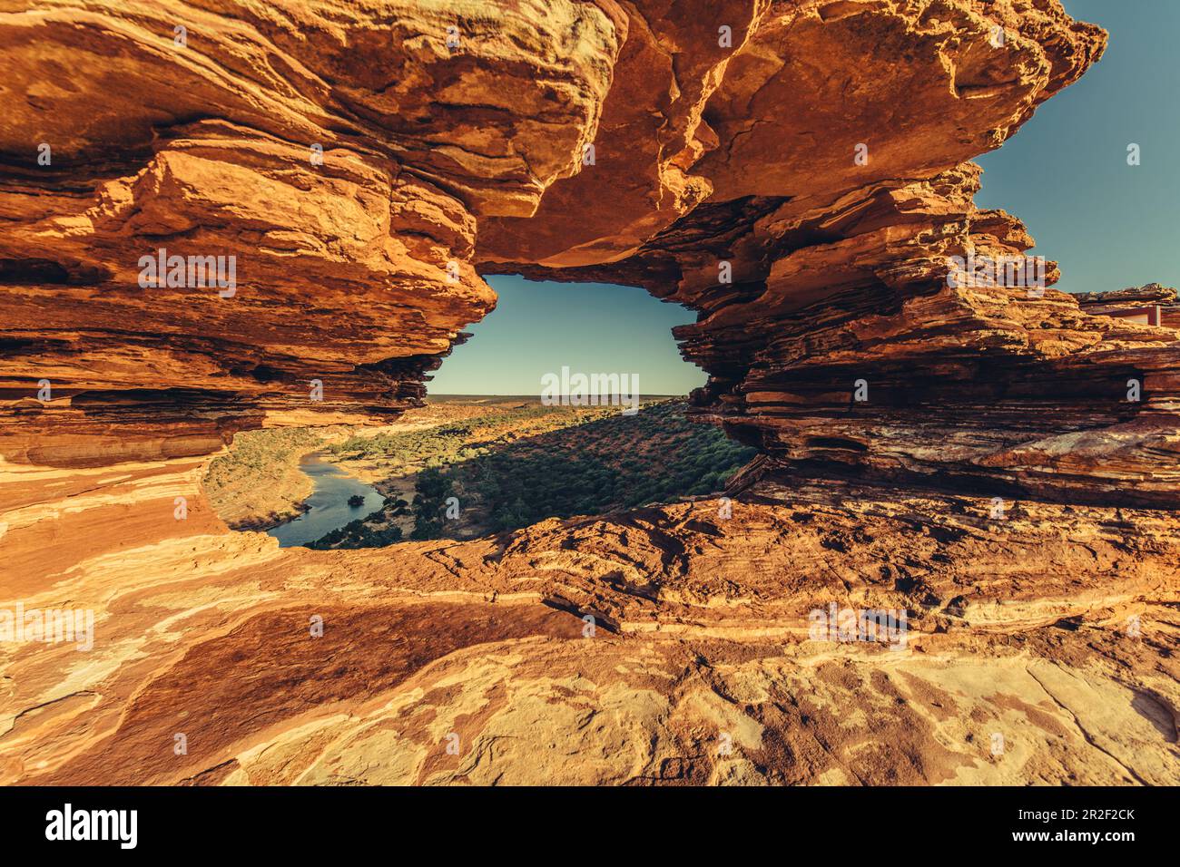 Evening mood at the Natures Window in Kalbarri National Park in Western ...