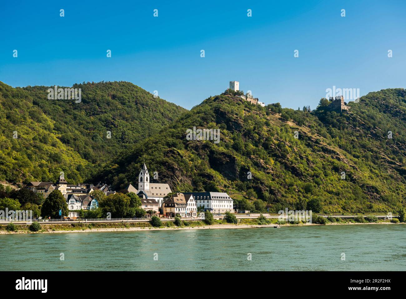 Sterrenberg Castle and Liebenstein Castle, Bad Salzig, Middle Rhine ...
