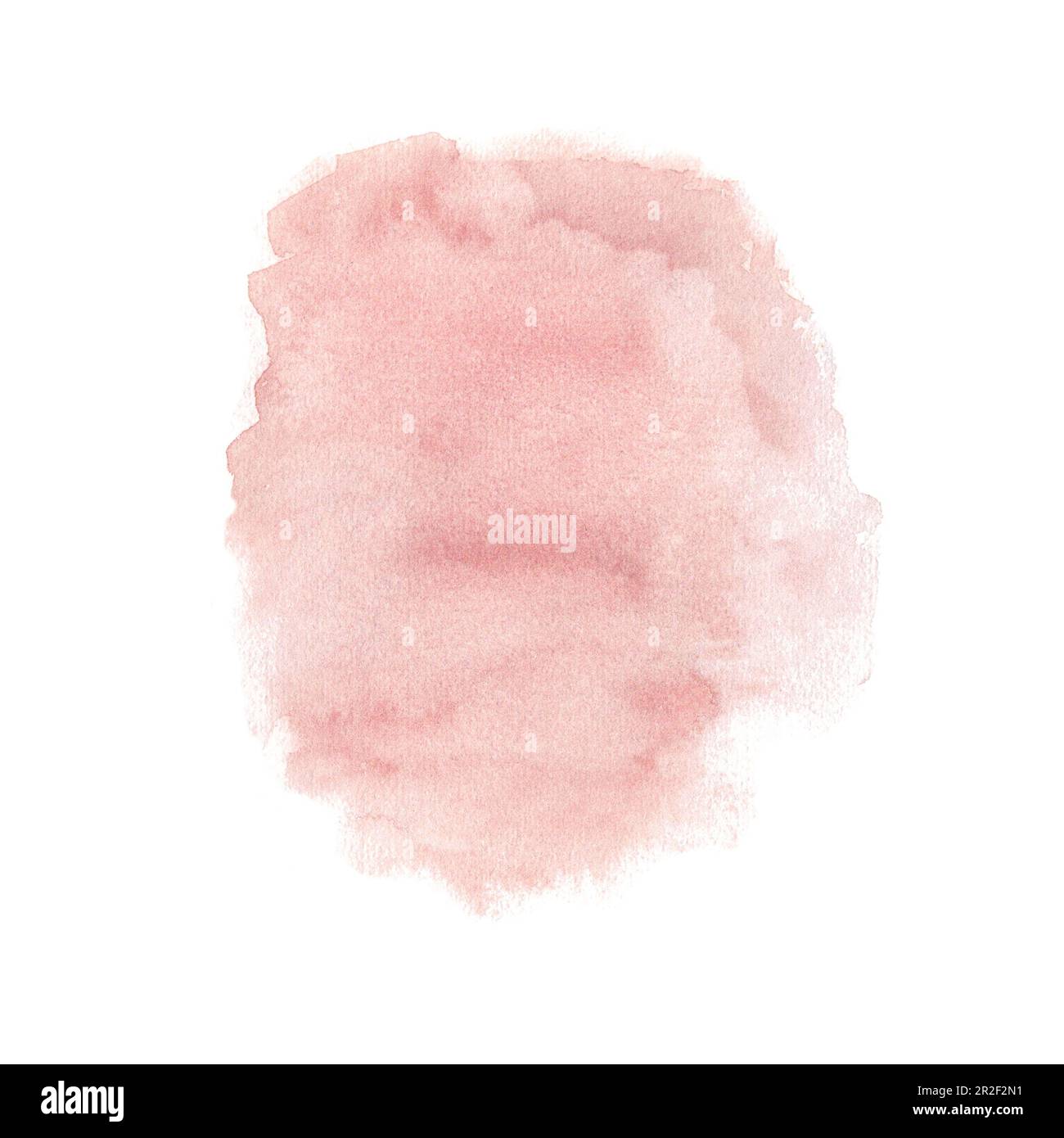 Dusty pink watercolor splash. Hand drawn illustration isolated on white ...