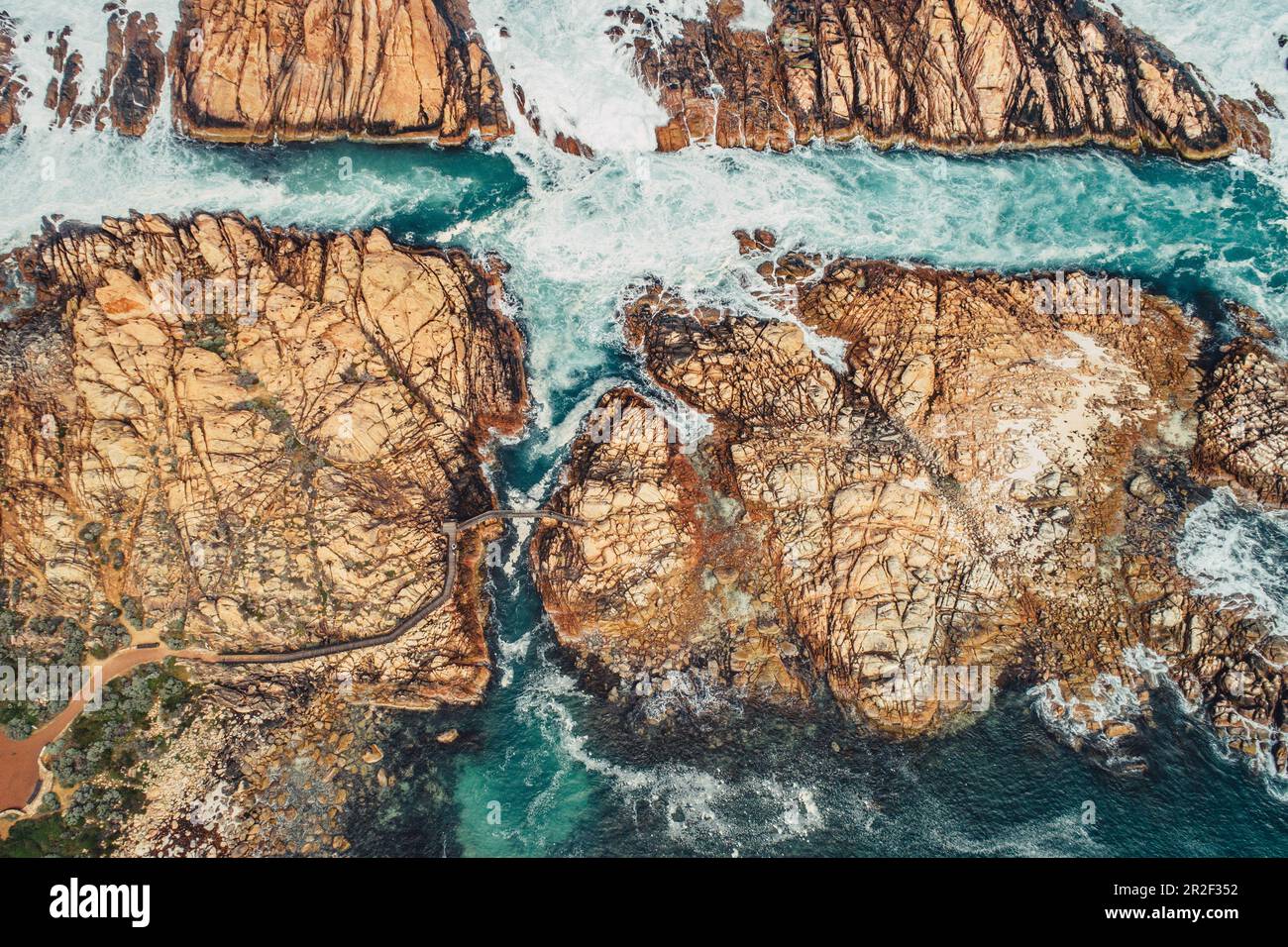 Canal Rock at Yallingup, Margaret River, Western Australia, Australia, Oceania Stock Photo - Alamy