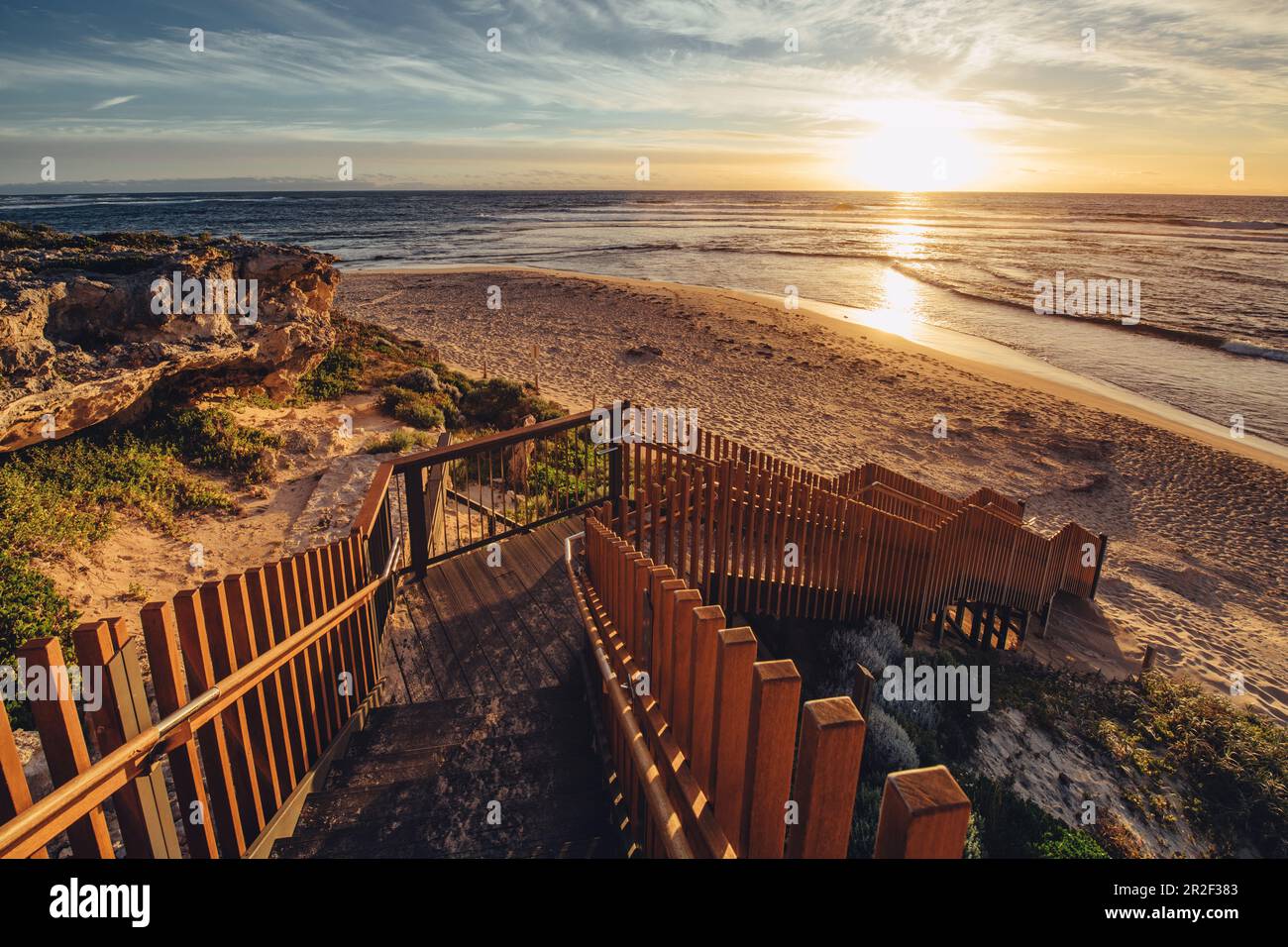Surfers Point at Margaret River in Southwest Australia, Oceania Stock ...