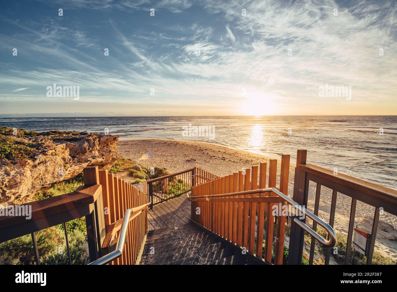 Surfers Point at Margaret River in Southwest Australia, Oceania Stock ...