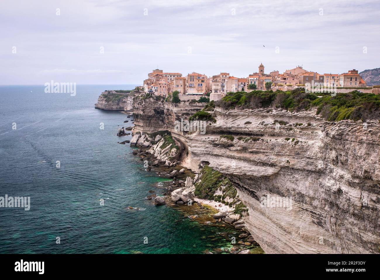 Bonifacio old town, Corsica, France Stock Photo - Alamy