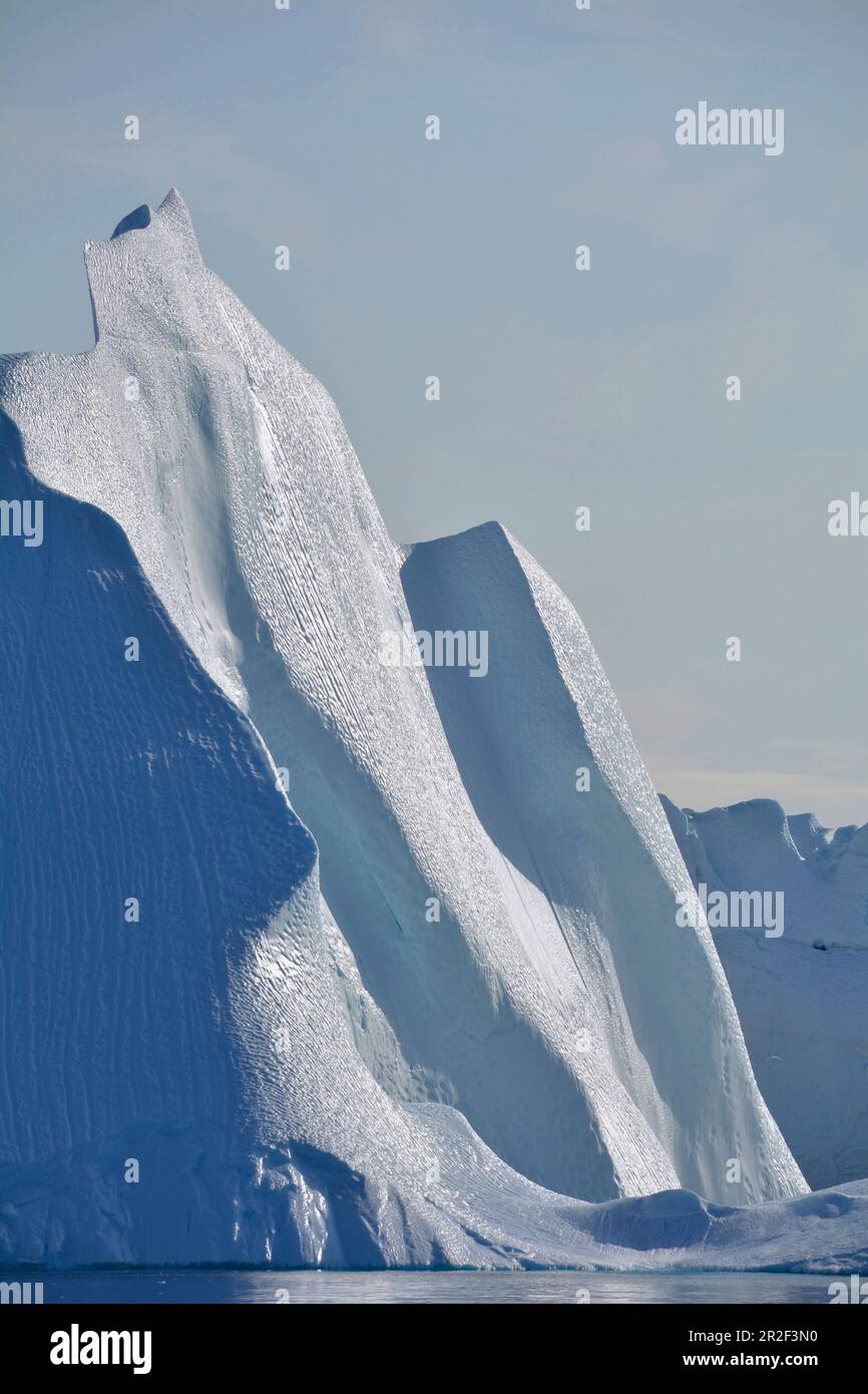 Disco bay; West Greenland; Iceberg in the Kangia Icefjord near ...