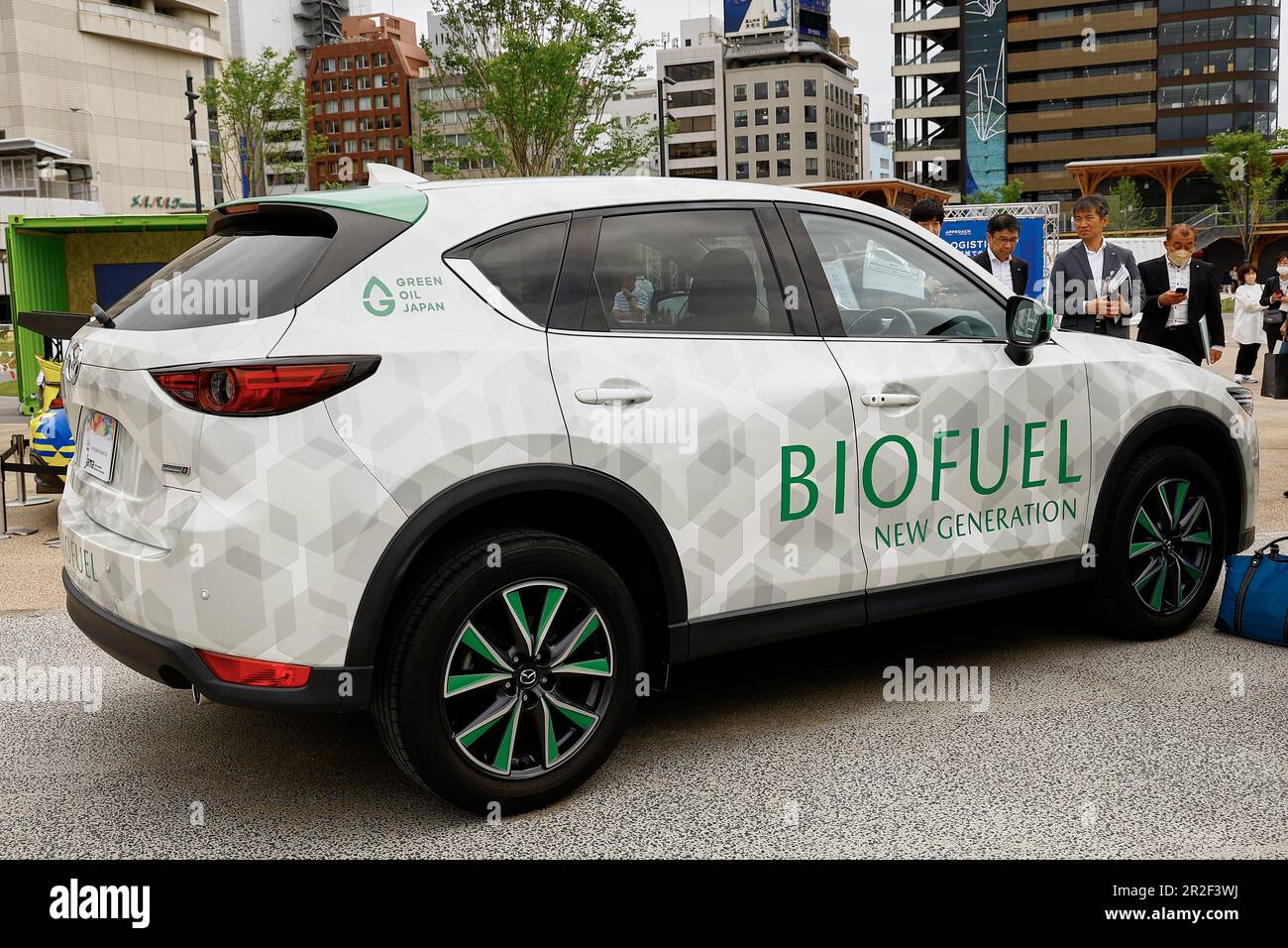 Hiroshima, Japan. 19th May, 2023. A new generation of biofuel vehicle ...