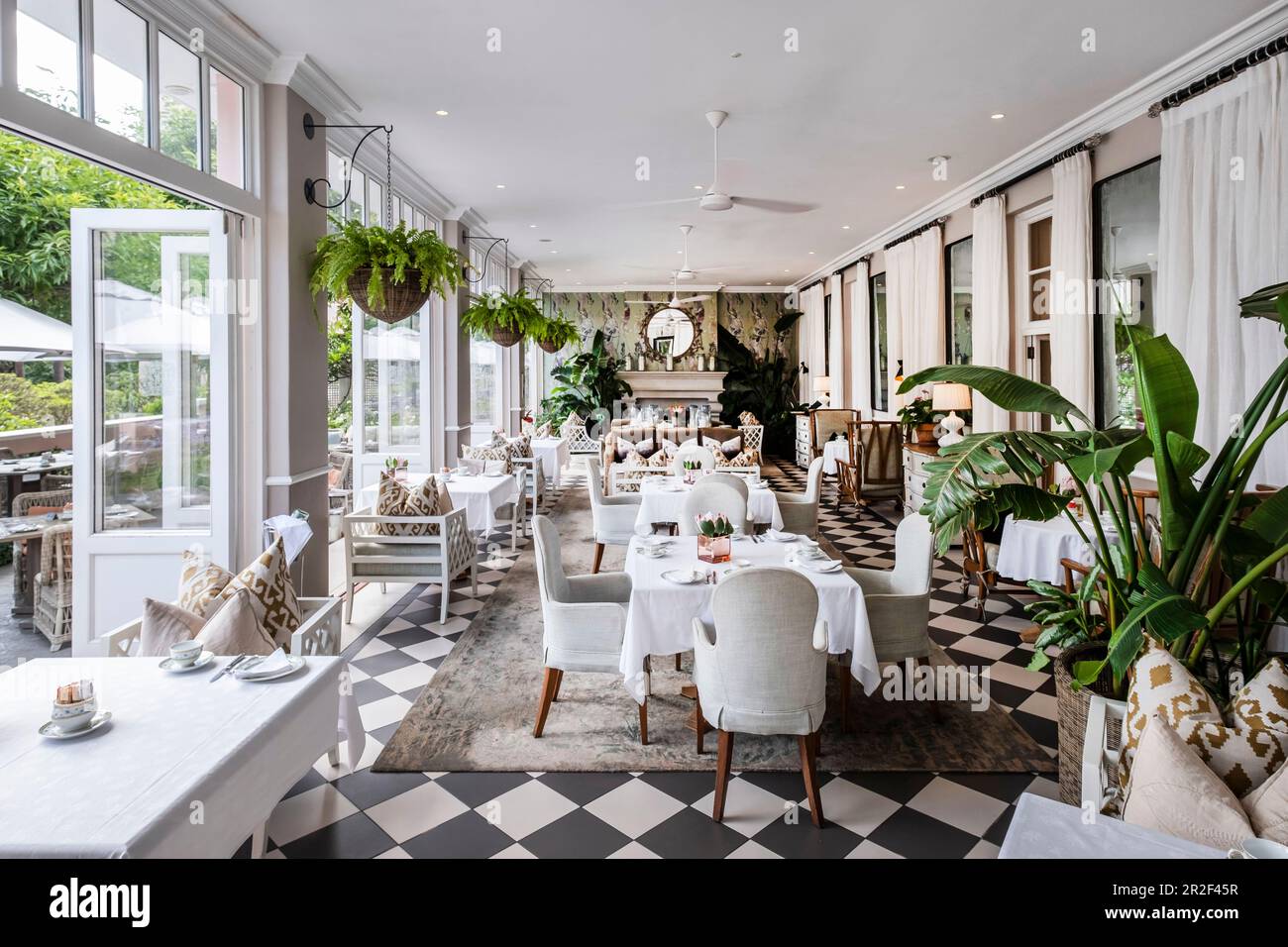 Tea room at the Mount Nelson Hotel in Cape Town, South Africa, Africa ...