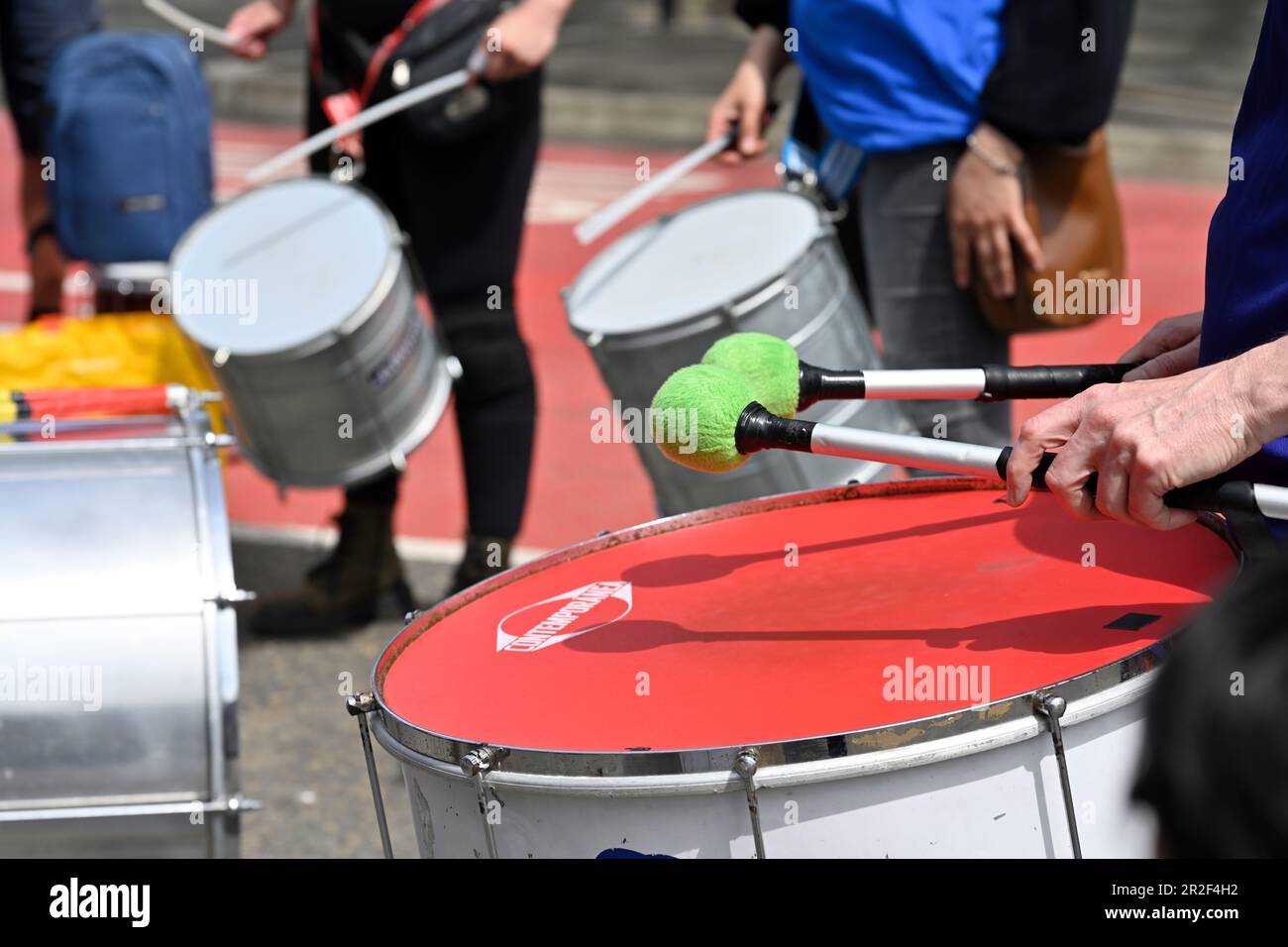 Close up drummer drumsticks hi-res stock photography and images - Alamy