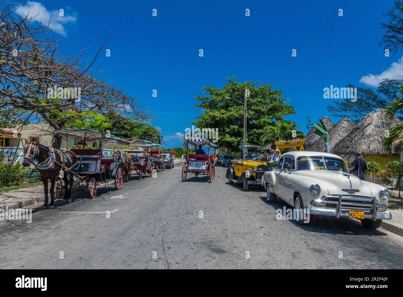 Cuban transportation, Varadero, Cuba Stock Photo - Alamy