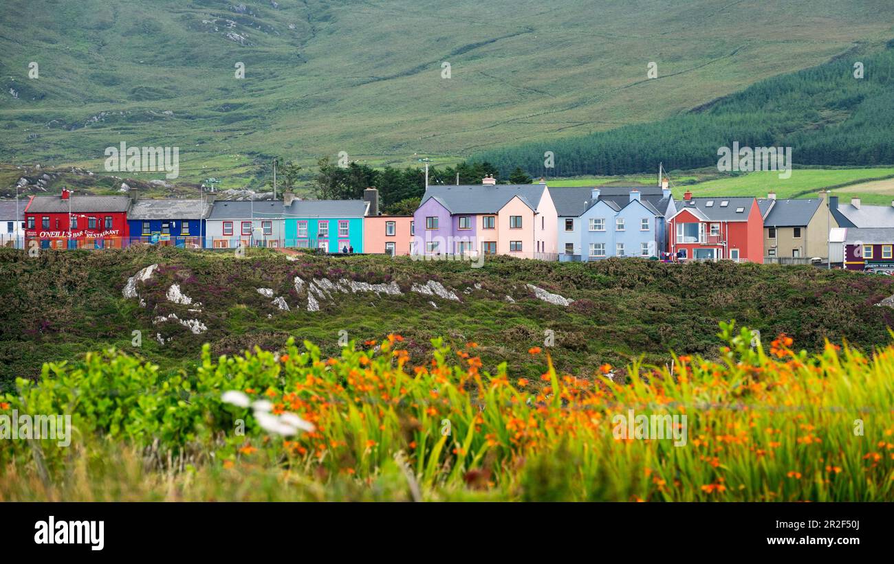Colorful houses in Allihies, County Cork, Ireland Stock Photo - Alamy