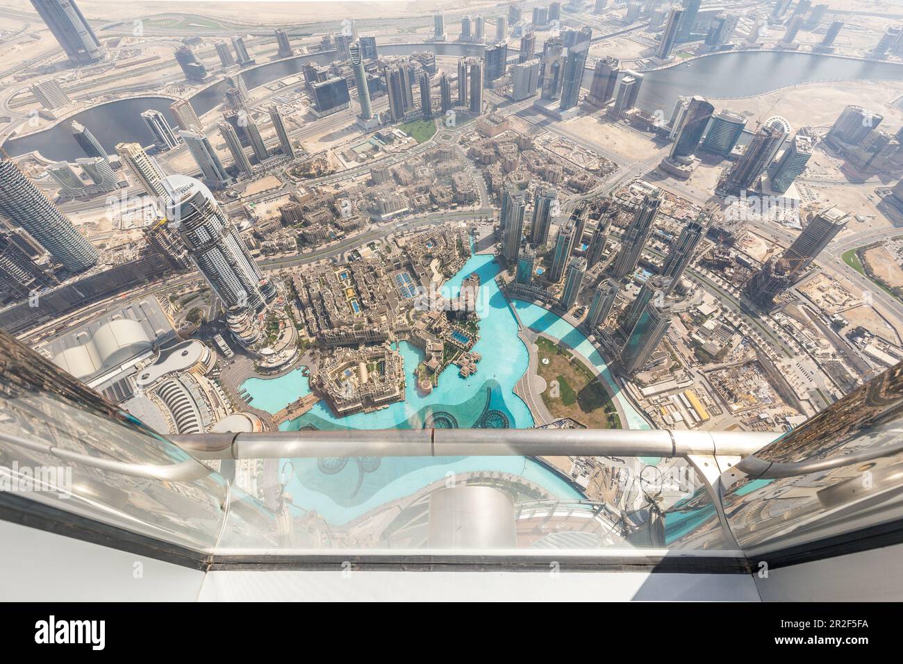 Burj Khalifa Top View Looking Down AT THE TOP BURJ KHALIFA || Full