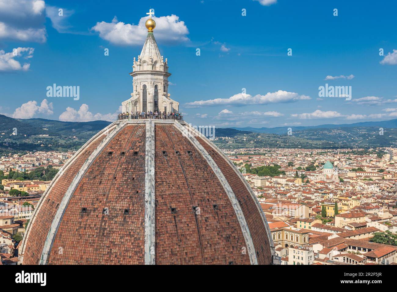 The famous dome of the Basilica di Firenze in Florence, Italy Stock ...