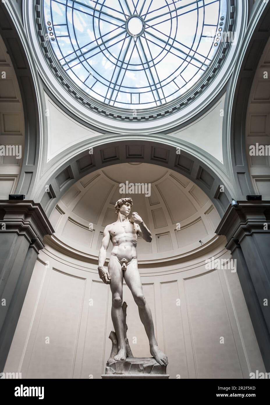 Statue of David by Michelangelo in the Galeria dell' Accademia ...