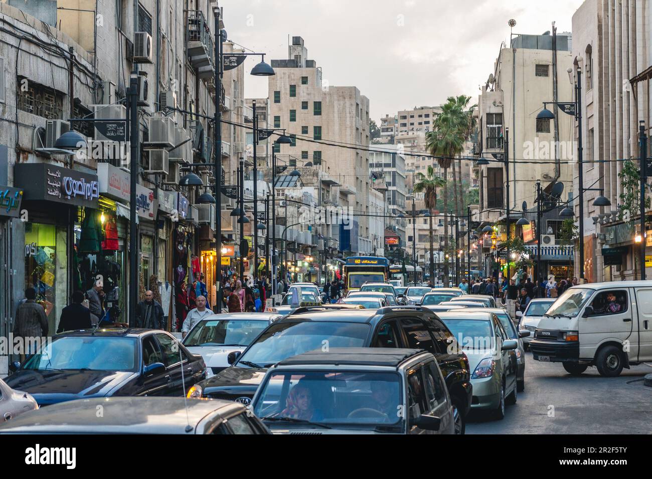Traffic jam in Amman, Jordan Stock Photo - Alamy