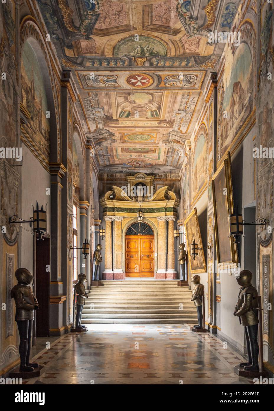 Inside the palace in Valletta, Malta Stock Photo - Alamy