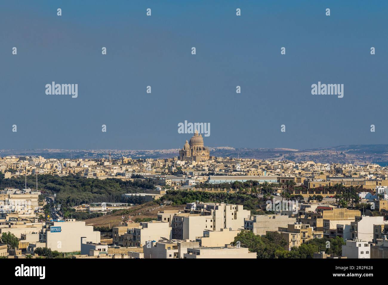 Cityscape of Victoria, the capital of Gozo Island, Malta Stock Photo ...