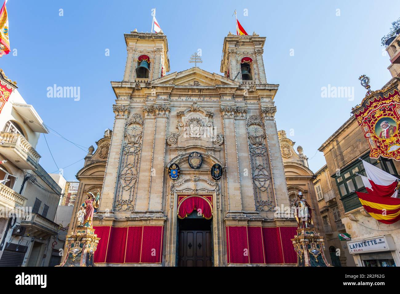 The cathedral in Victoria, Gozo, Malta Stock Photo - Alamy