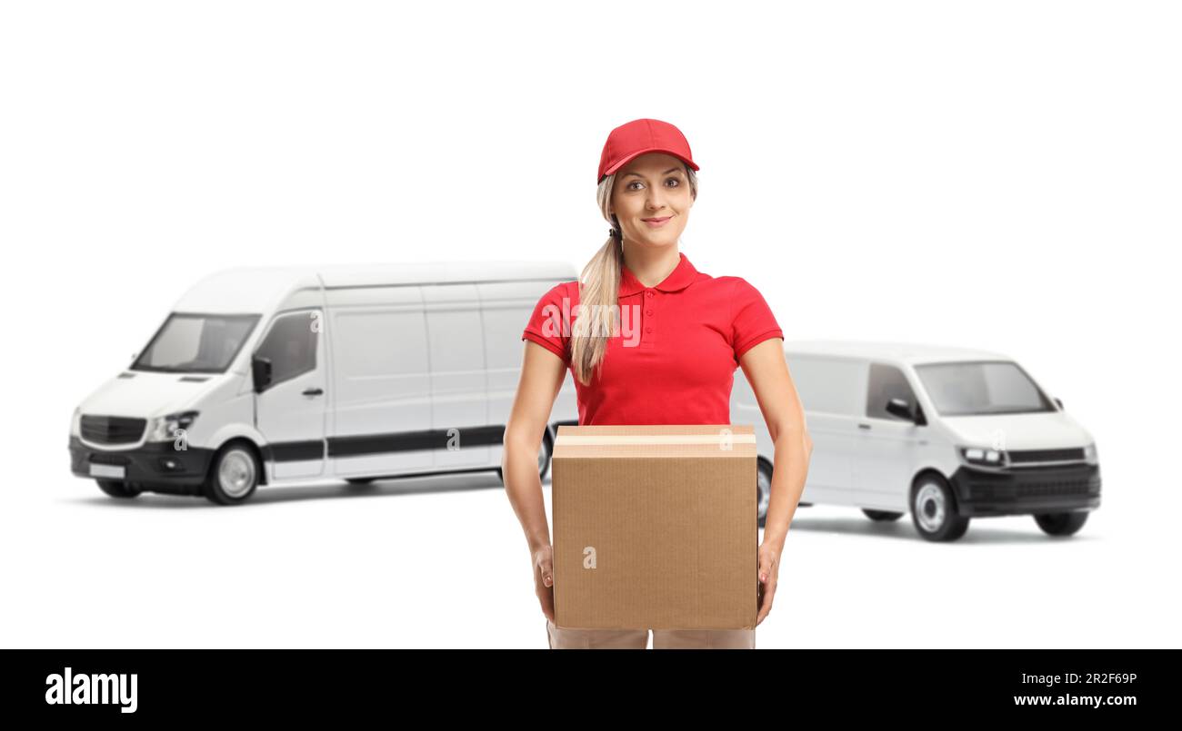 Female mover van hi-res stock photography and images - Alamy