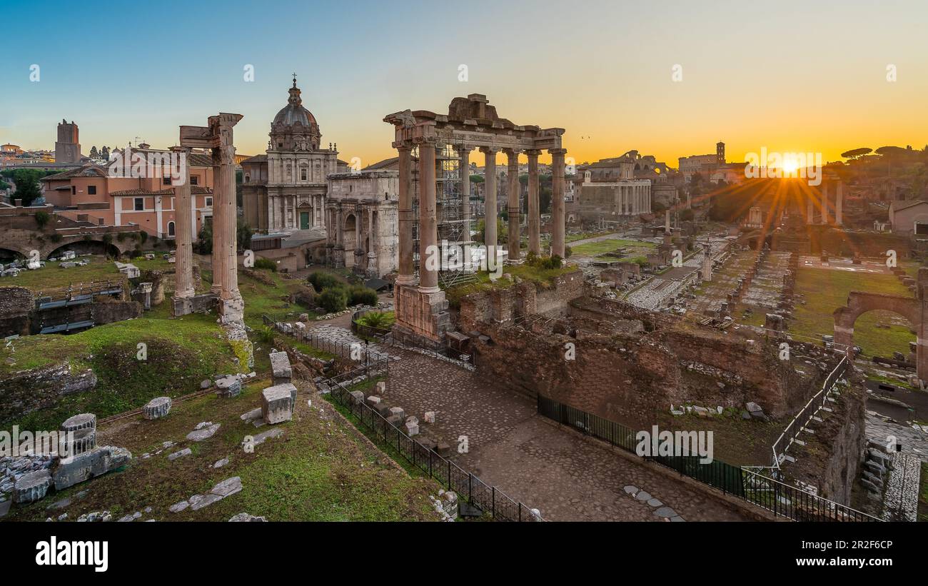 Roman forum sunrise hi-res stock photography and images - Alamy