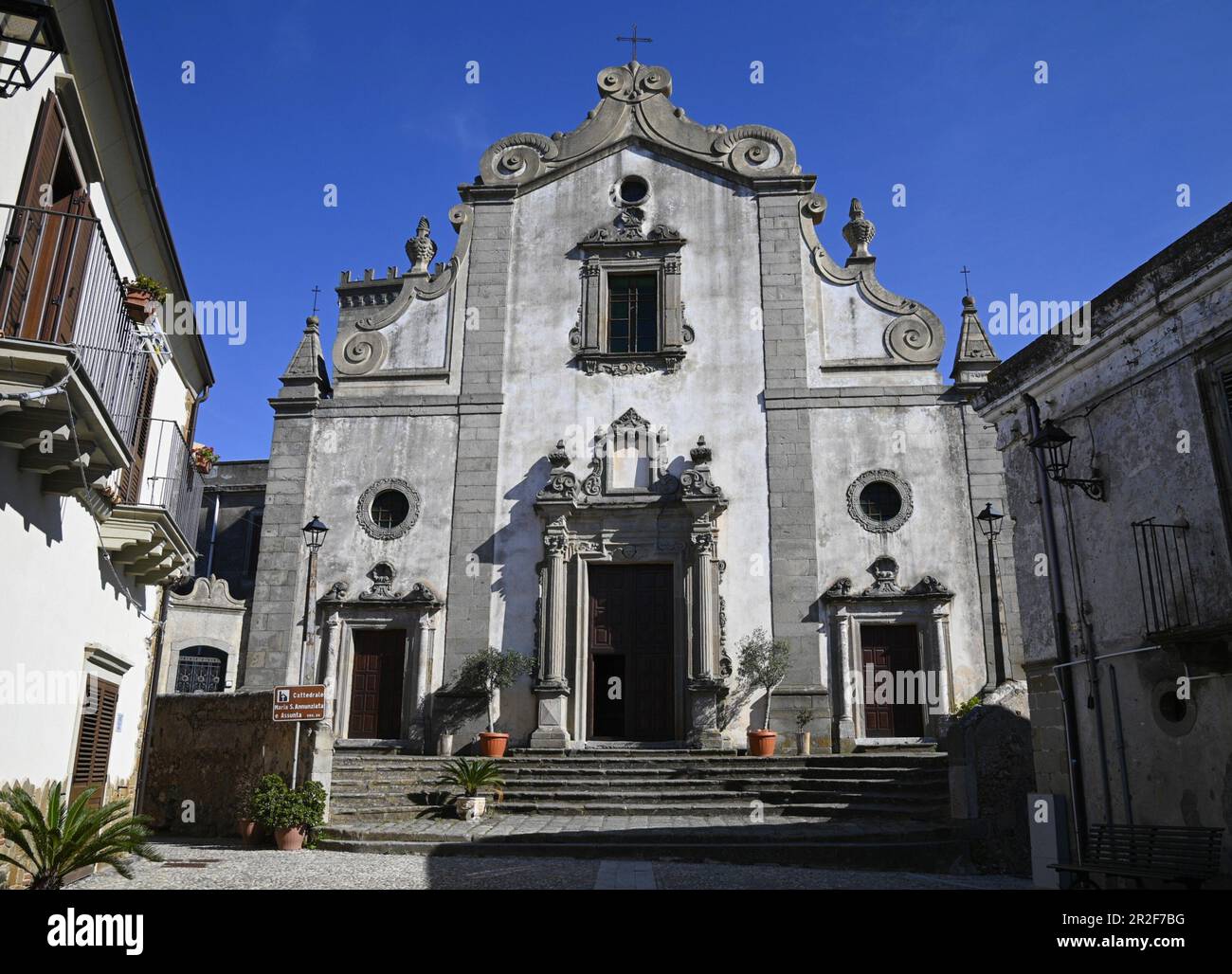 Landscape with scenic view of the Cattedrale di S. Maria Annunziata e ...