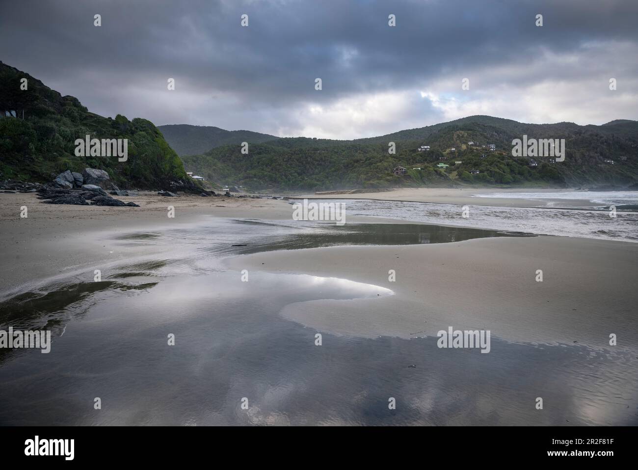 Playa Bahia Mansa Beach, Chile, South Pacific, Pacific Ocean, South ...