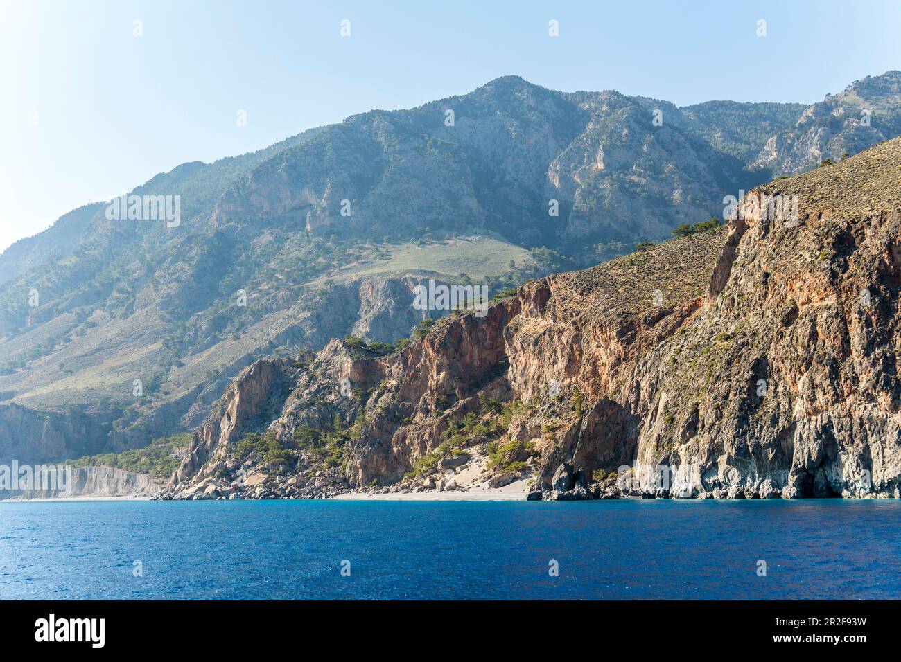 Ferry ride from Agia Roumeli (Samaria Gorge) to Sougia, West Crete ...