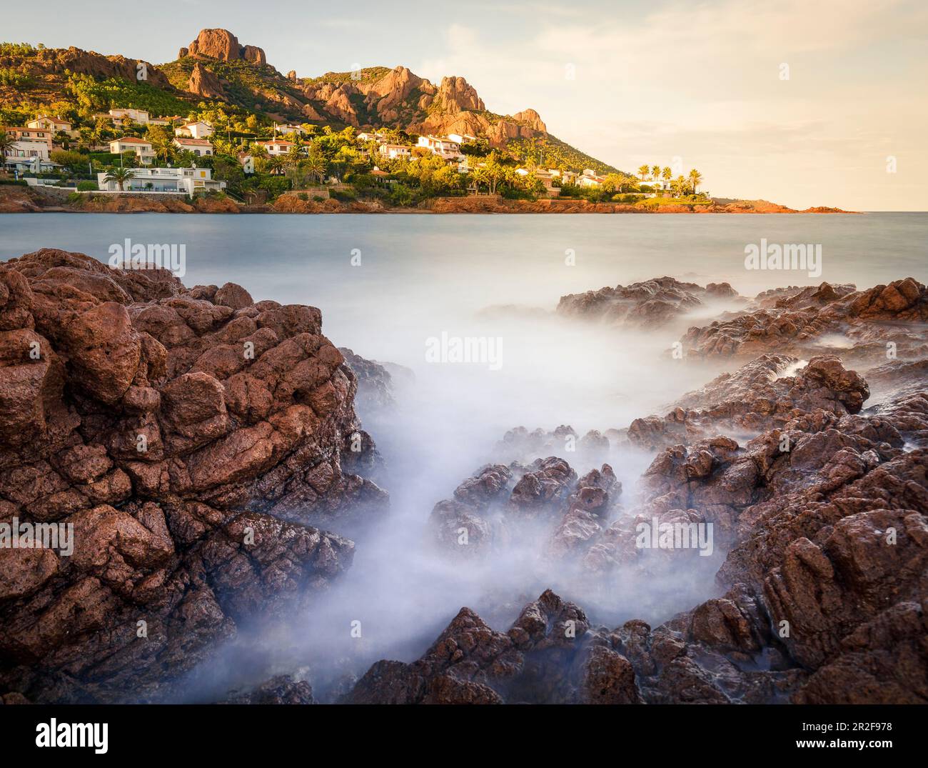 Antheor, with a view of Cap Roux in the Esterel Mountains, Var ...