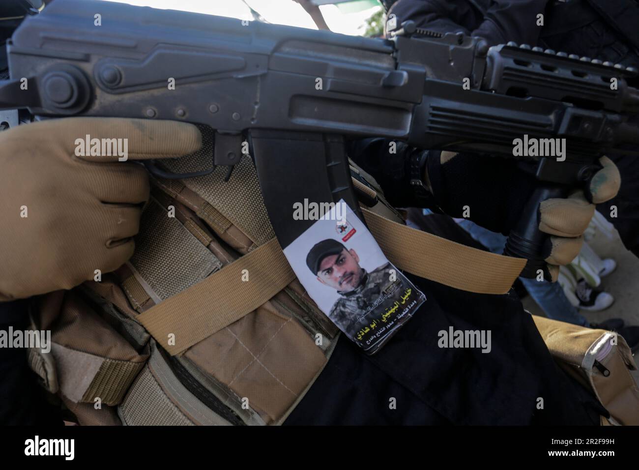 May 19, 2023, Gaza City, The Gaza Strip, Palestine: A person holds a ...