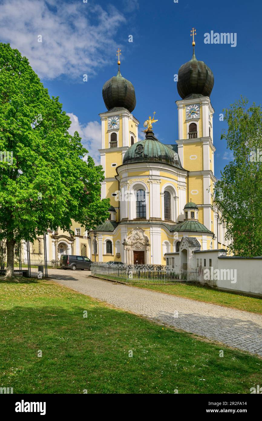 Benedictine Abbey Metten, Metten, Danube Cycle Path, Lower Bavaria ...