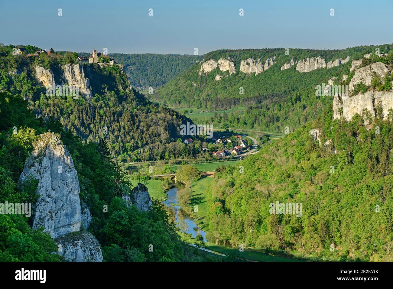 Deep view of the Upper Danube Valley, near Beuron, Upper Danube Valley ...