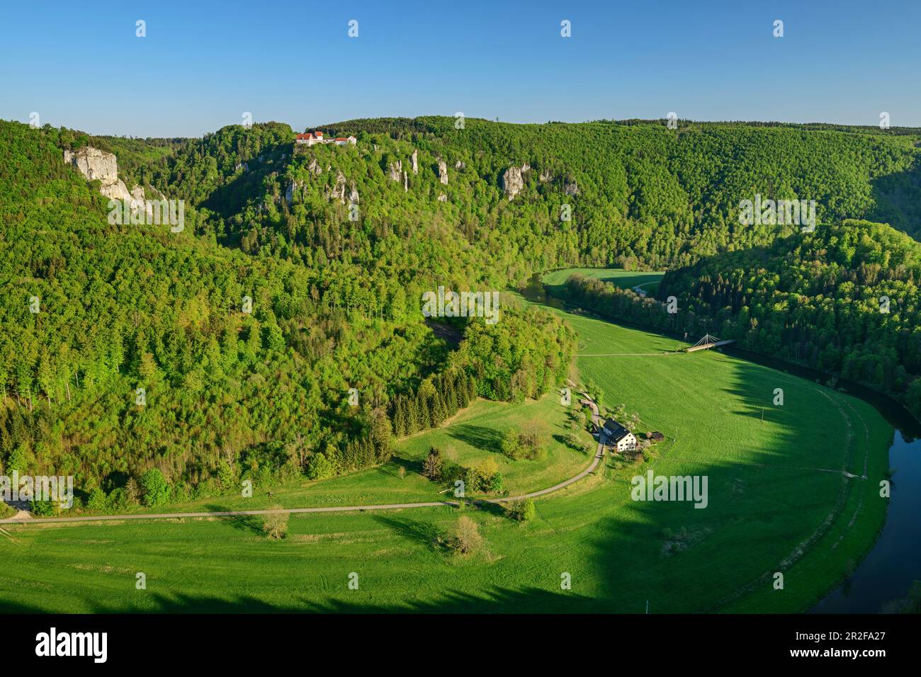 View of Upper Danube Valley and Wildenstein Castle, Upper Danube Valley ...