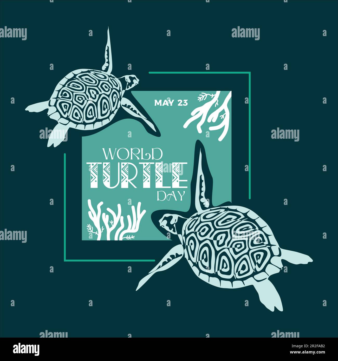 Sea Turtle Silhouette Vector