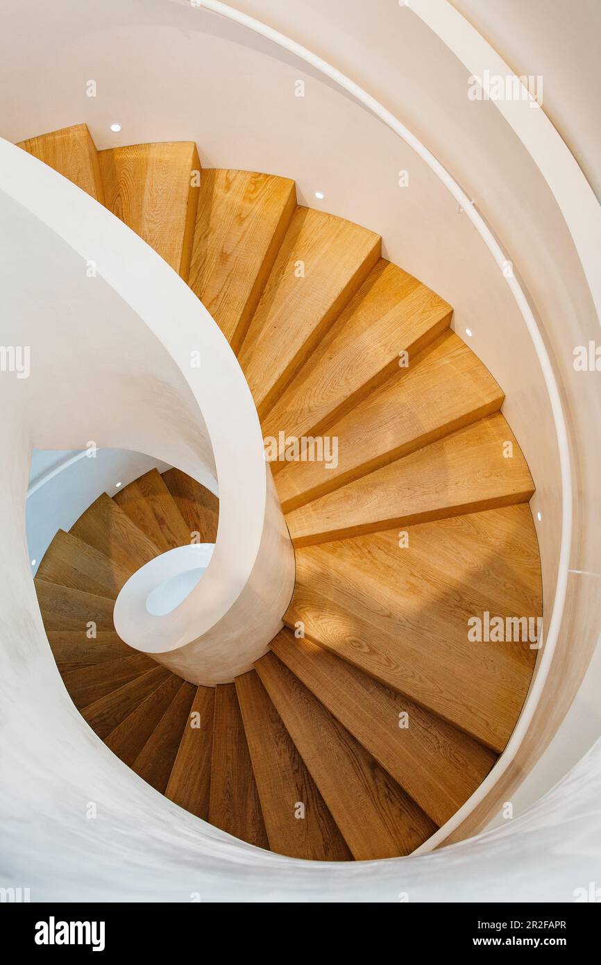 Vitra Design Museum, spiral staircase, Weil am Rhein, Baden Württemberg ...