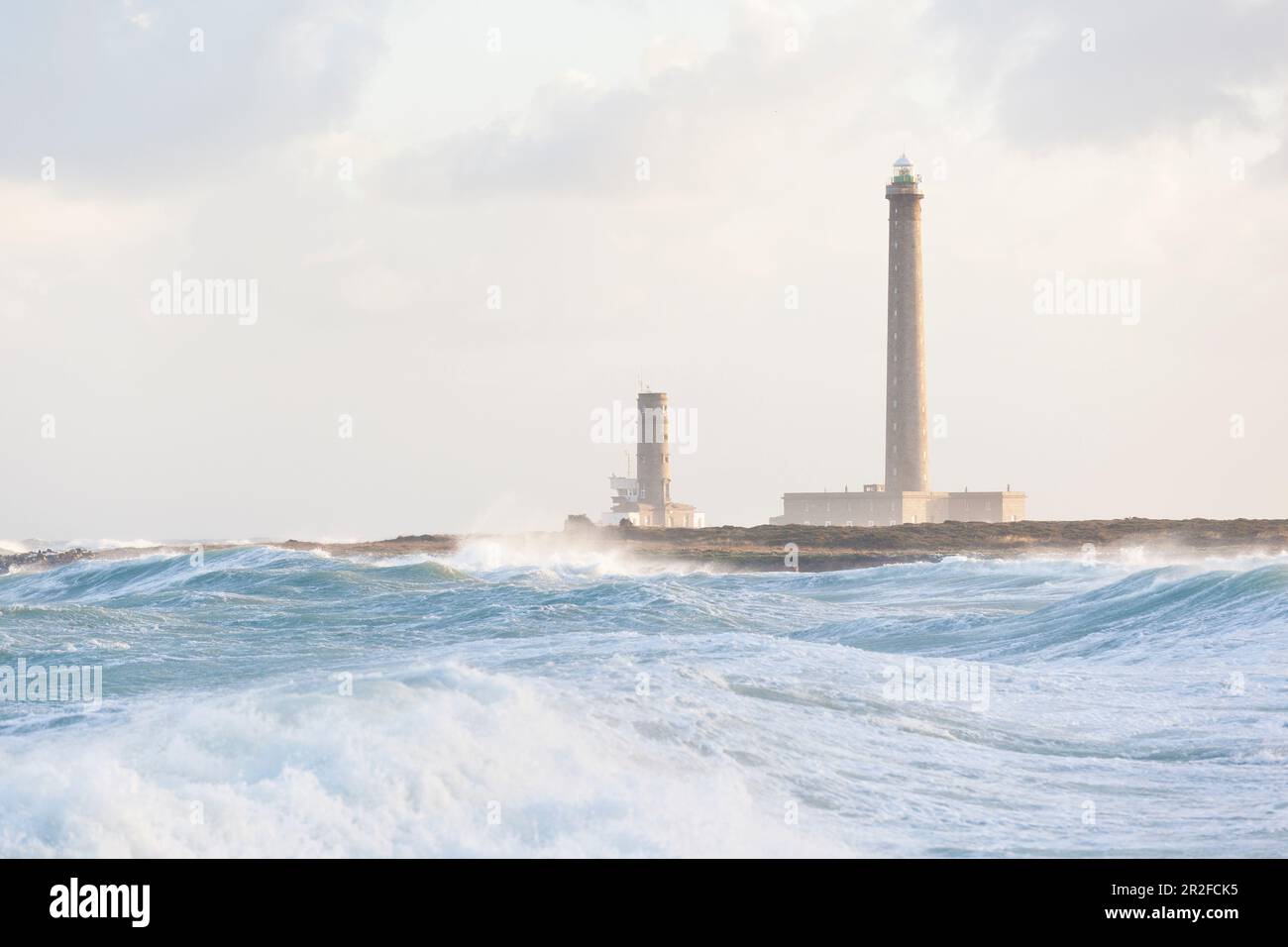 The Phare de Gatteville lighthouse stands at Pointe de Barfleur and is ...