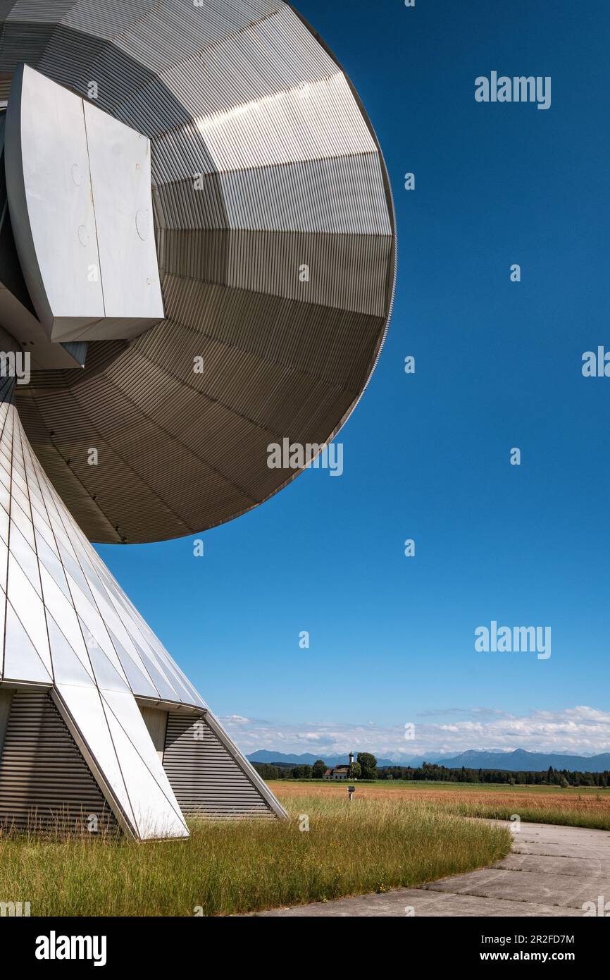 Parabolic mirror in Raisting at the earth station, Raisting, Bavaria ...