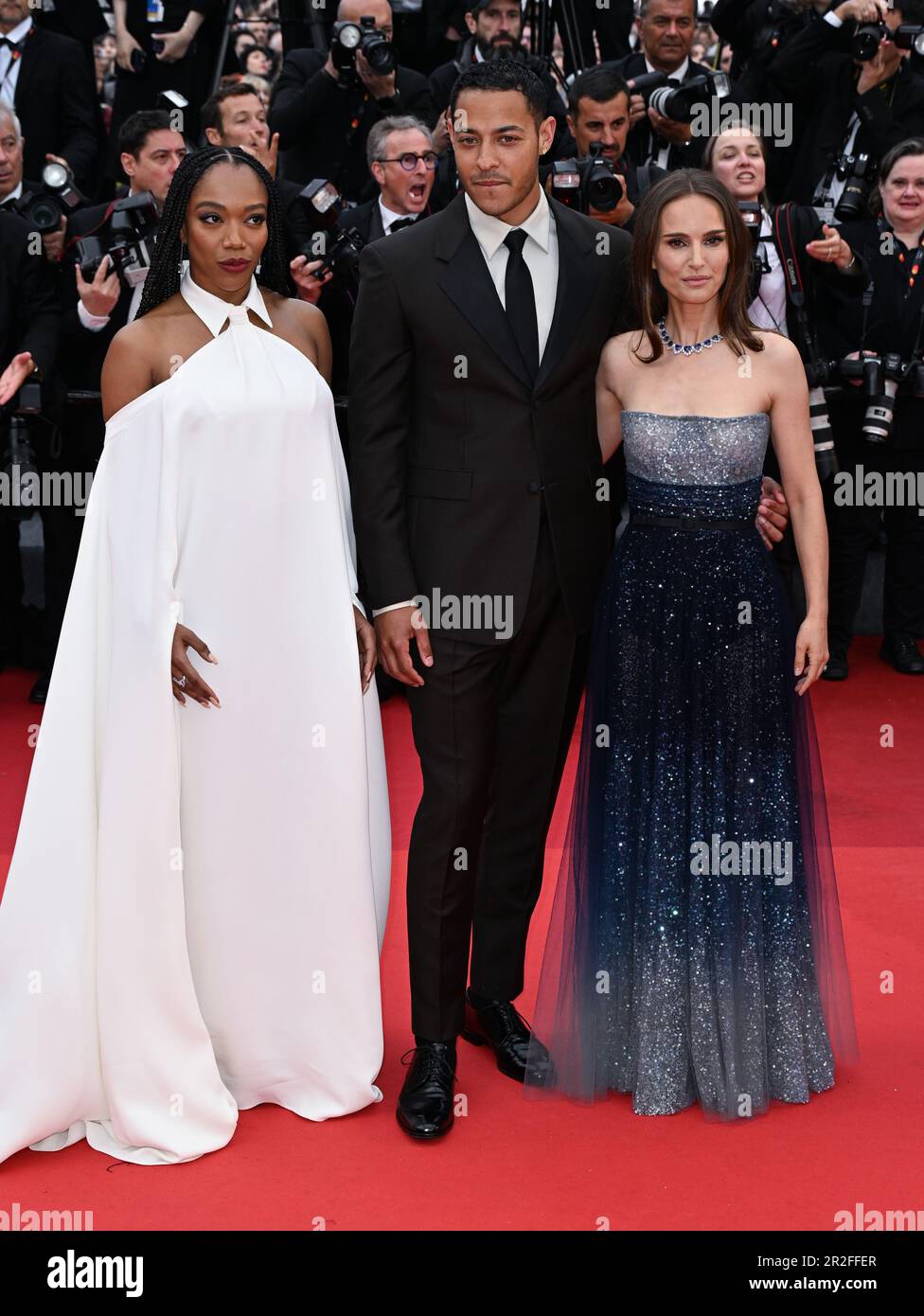 Cannes, France. 19th May, 2023. Cannes, France. May 19th, 2023. Naomi Ackie, Daryl McCormack and ...