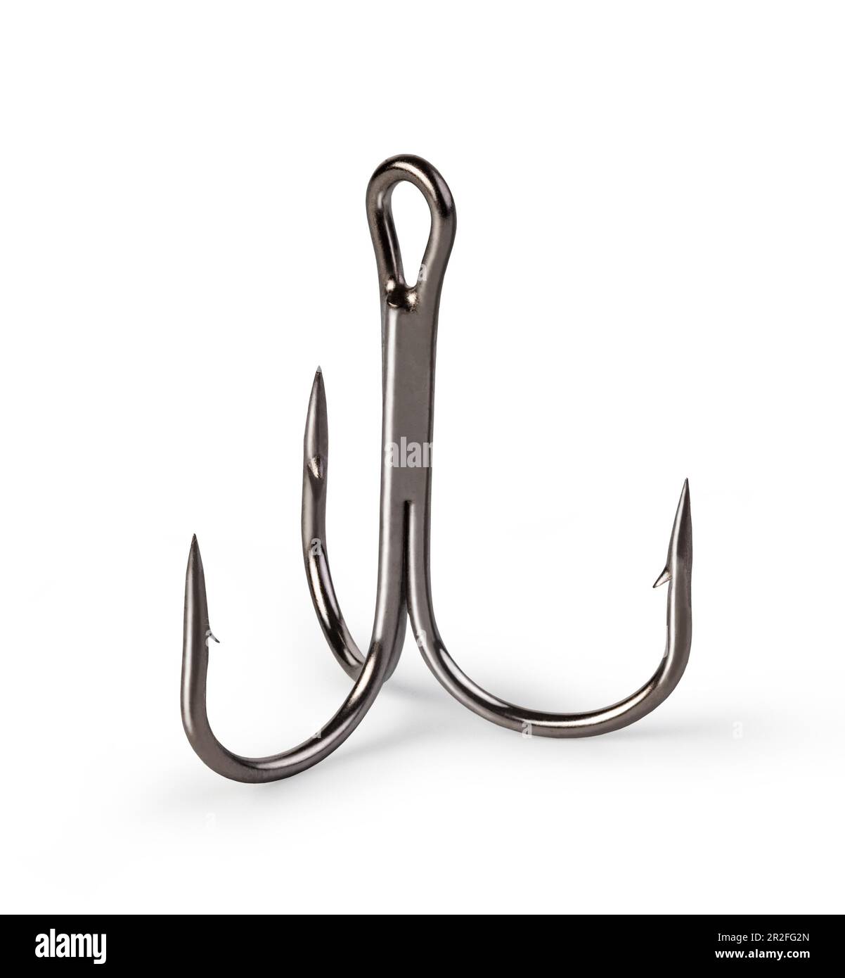 Fishing hooks isolated on a white background Stock Photo - Alamy