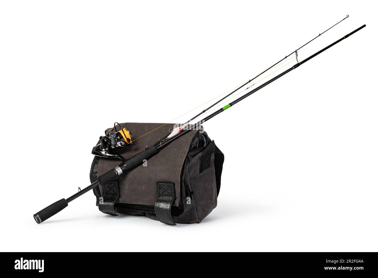 fishing rod isolated on white background Stock Photo - Alamy