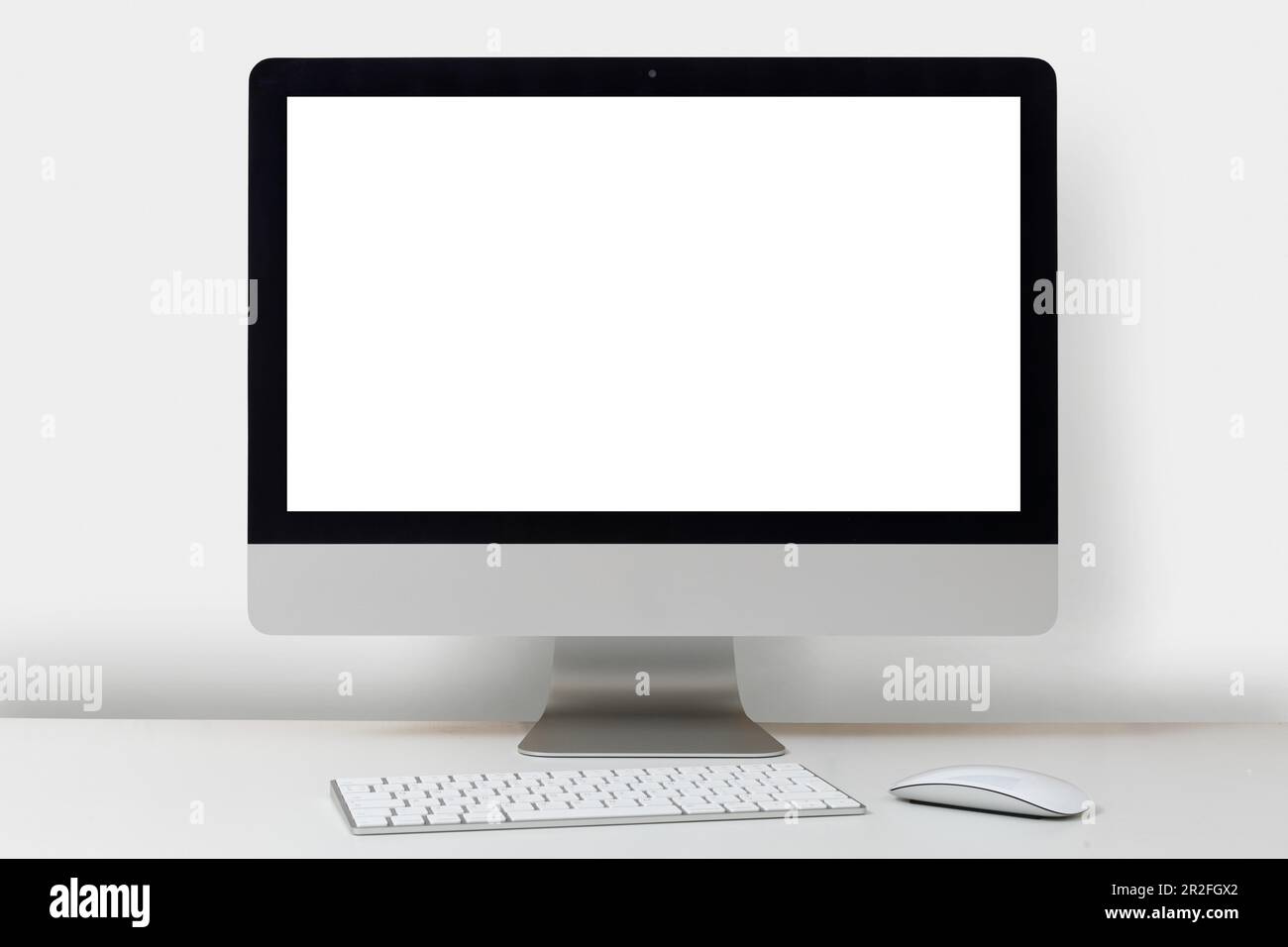 Desktop computer isolated on a white background. Desktop PC Stock Photo ...