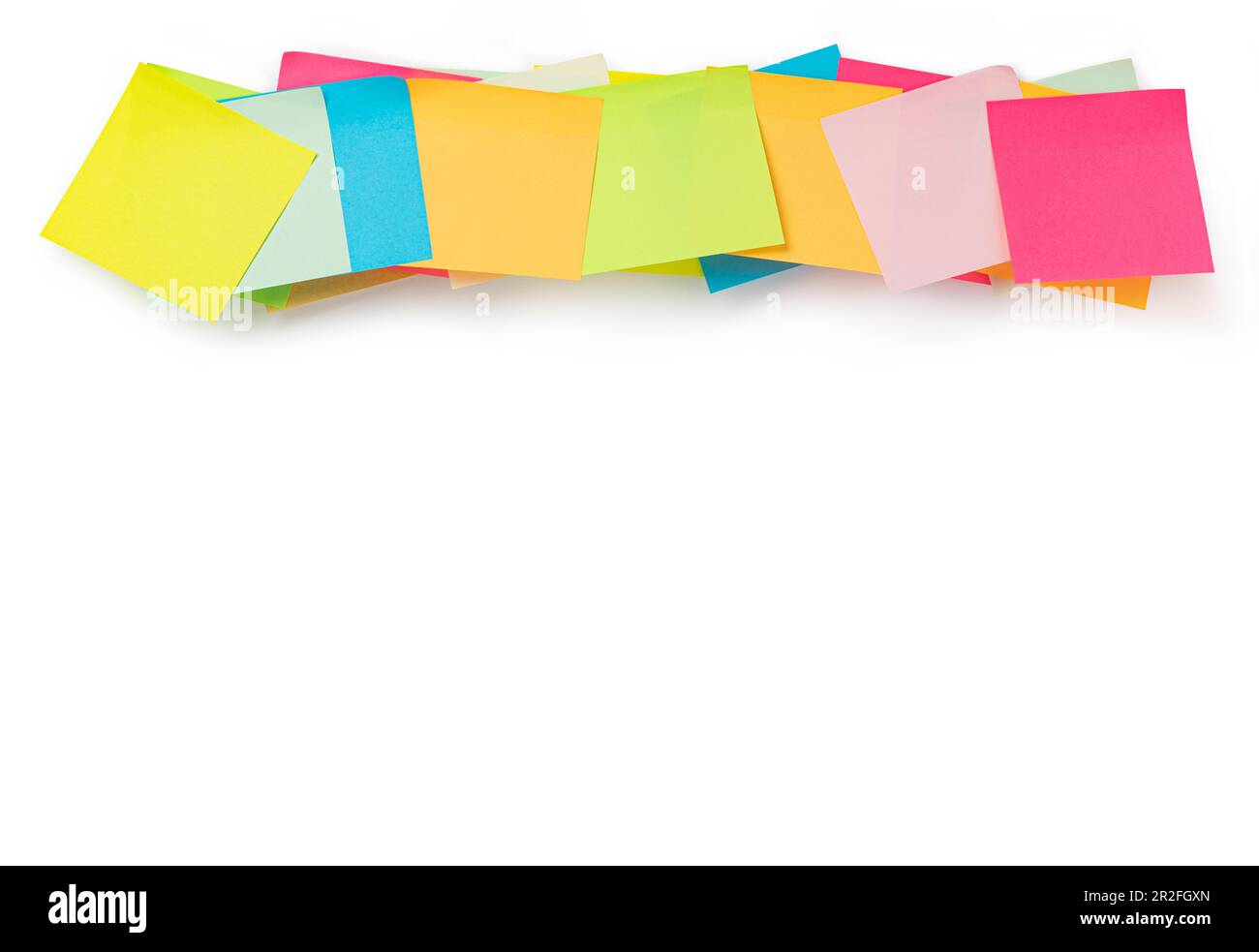 Colorful stickers, isolated on white background Stock Photo - Alamy