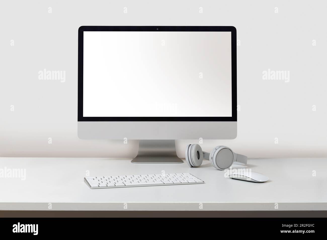 Desktop computer isolated on a white background. Desktop PC Stock Photo ...